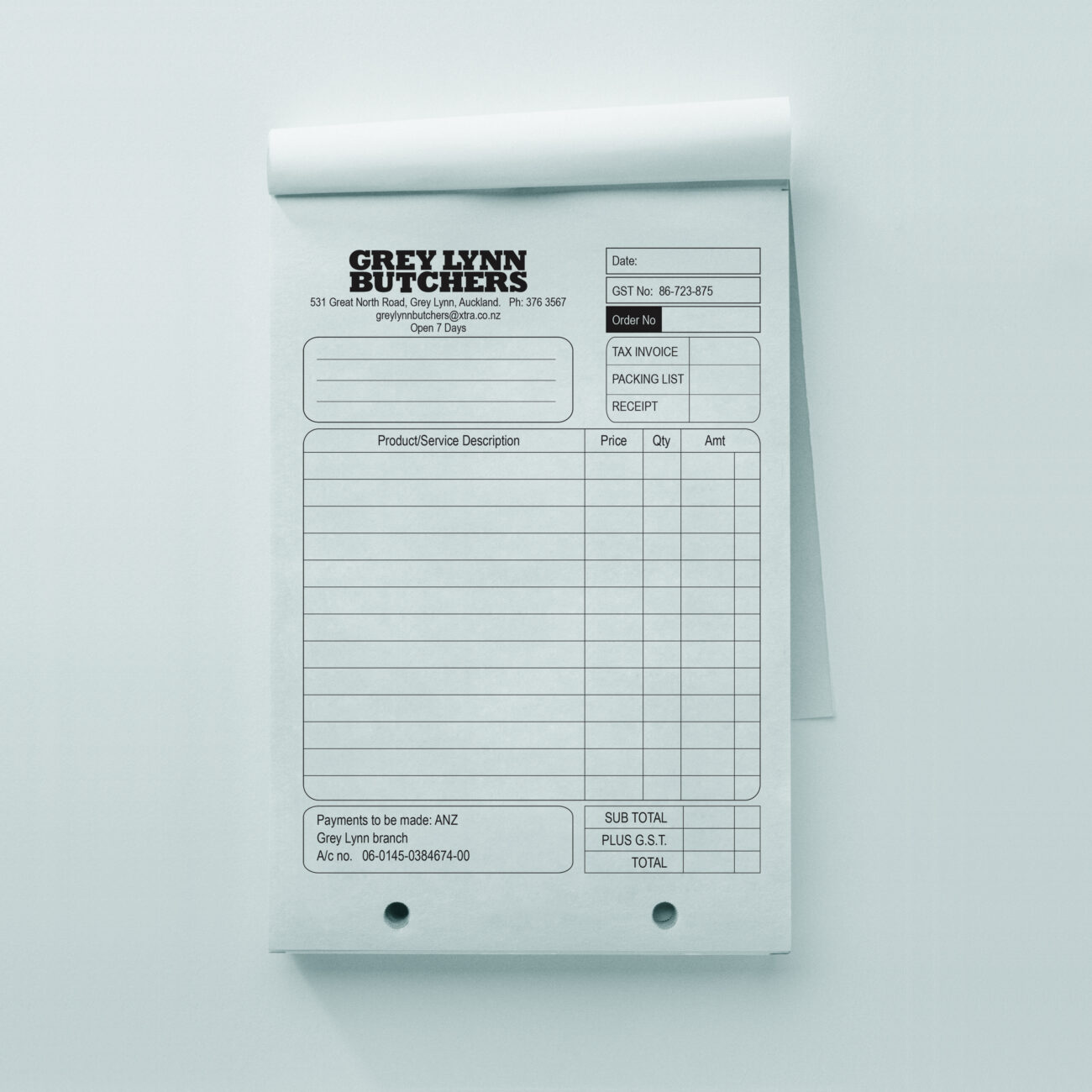 Order Forms / NCR Books Archives | Fivestar - Print. Design. Web.